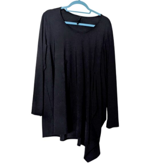 PORTO SF | Tops | Porto San Francisco Asymmetric Hem Tunic Top Black ...